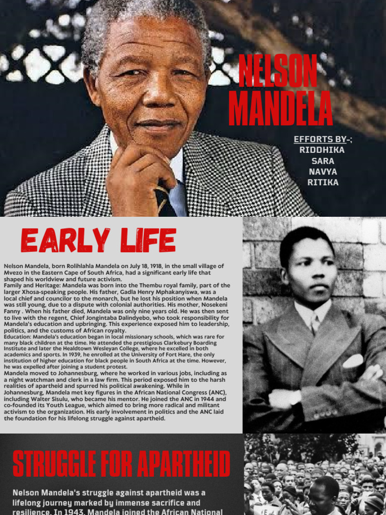 Nelson Mandela: Life and Legacy | PDF | Nelson Mandela | Apartheid