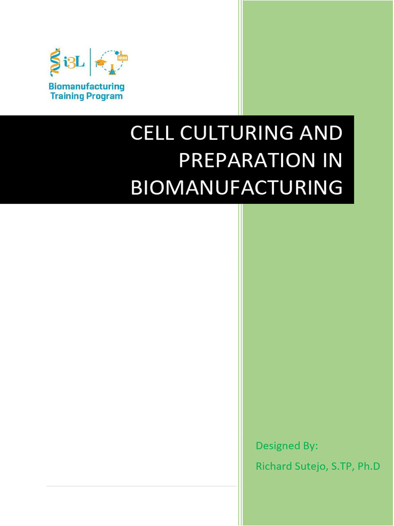 Cell Culturing and Preparation in Biomanufacturing Handbook V1.0 | PDF ...