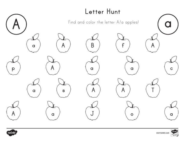 Letter A Hunt | PDF
