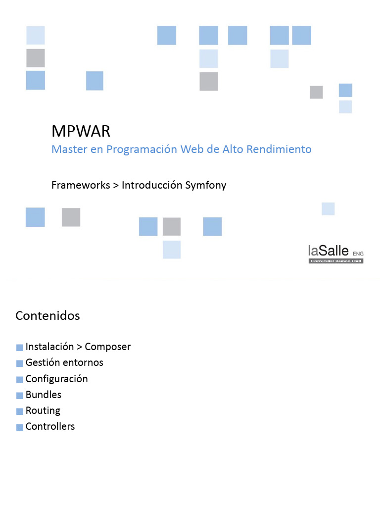 05 Symfony - Instalación Vía Composer, Gestión Entornos, Configuración, Bundles, Routing y ...