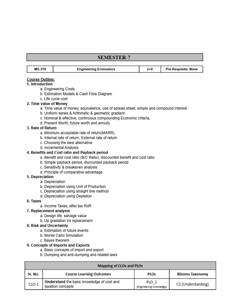 Course Outline | PDF