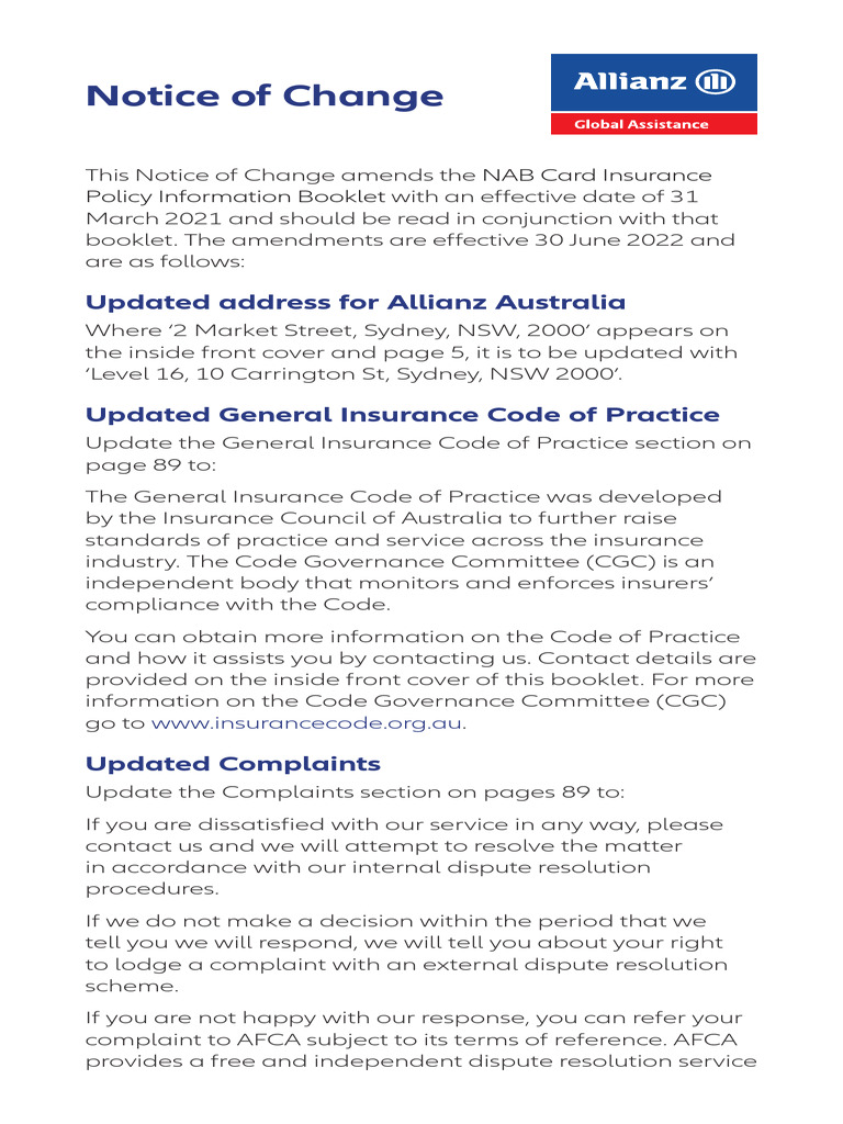 nab-card-insurance-policy-information | PDF | Credit Card | Psychiatry