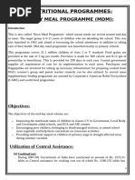 Mid Day Meal Scheme: School Monthly Data Capture Format (MDCF) | PDF ...