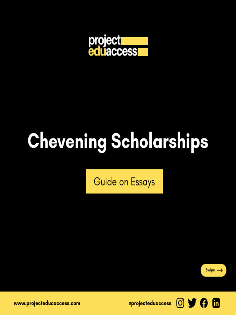Chevening Essays Guide 1723314360 | PDF | Leadership | Goal