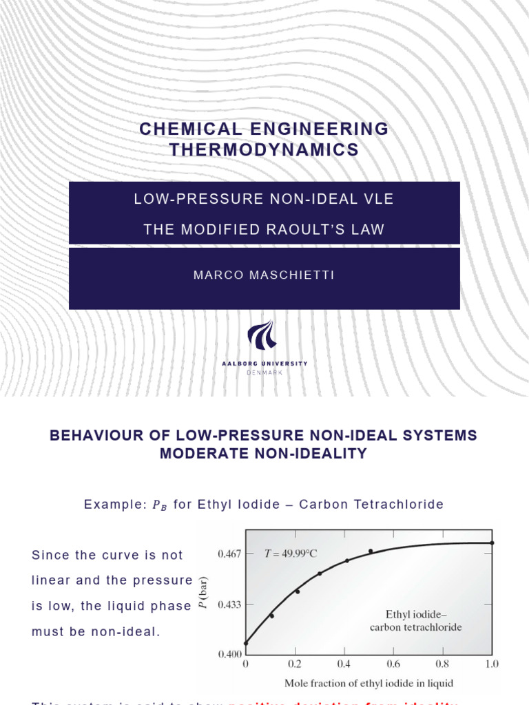 m16 - Low Pressure Non-Ideal Vle - The Modified Raoults Law | PDF ...