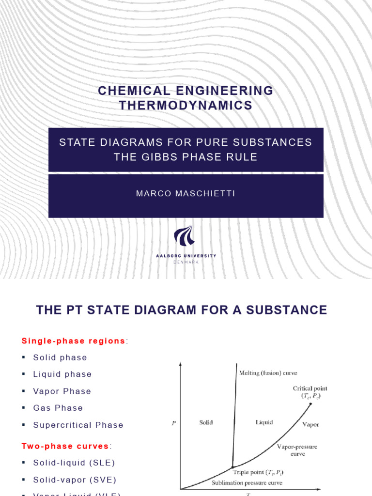 m1 - State Diagrams For Pure Substances - The Gibbs Phase Rule | PDF