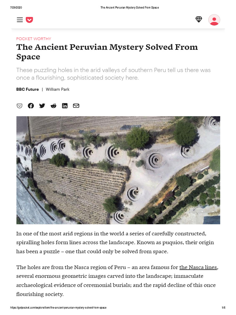 Ancient Nasca Water System Revealed | PDF | Hydrology | Earth Sciences