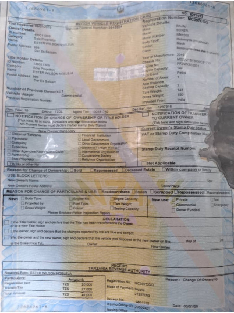 Licence Upon Motorcycle | PDF