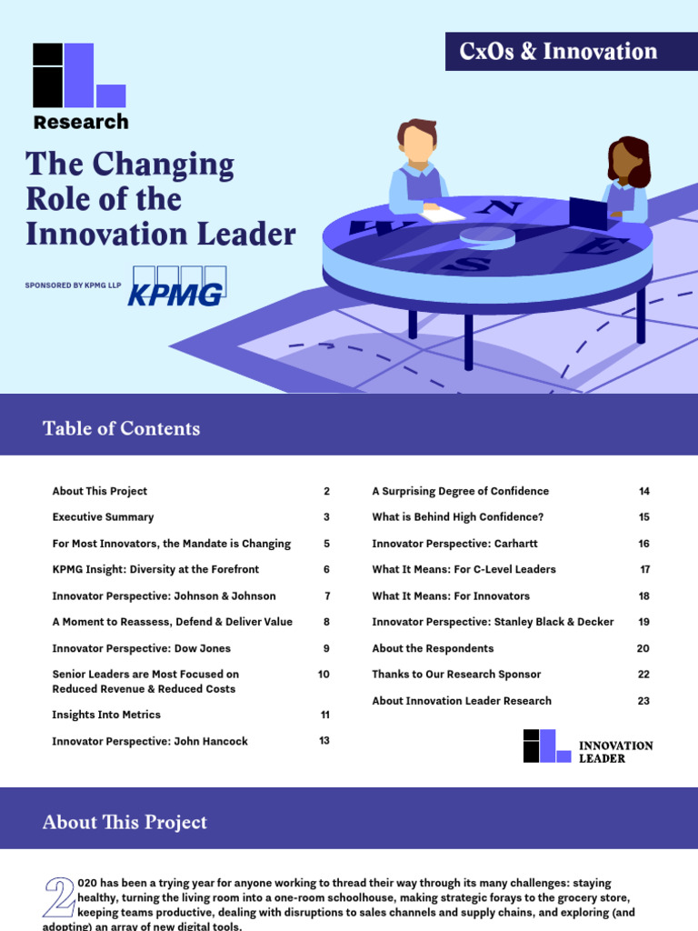 The Changing Role of The Innovation Leader | PDF | Innovation | Brand