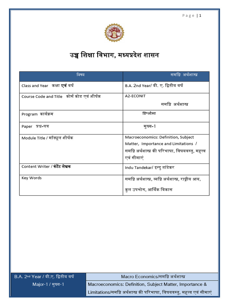E-Text Major1.1 - Indu | PDF
