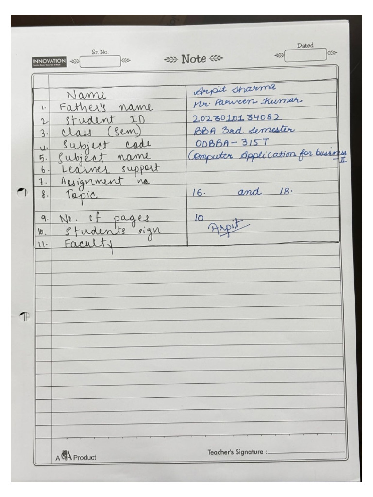 COMPUTER ARPIT BBA 3rd | PDF