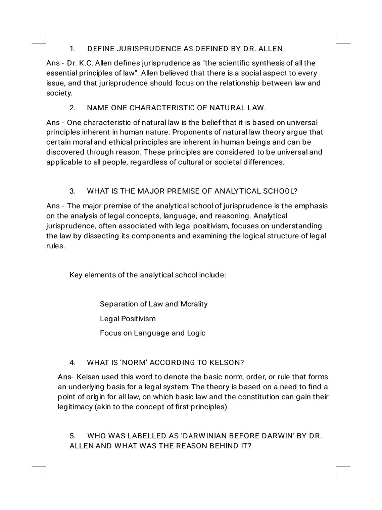 Juris Paper 1 | PDF | Jurisprudence | International Law