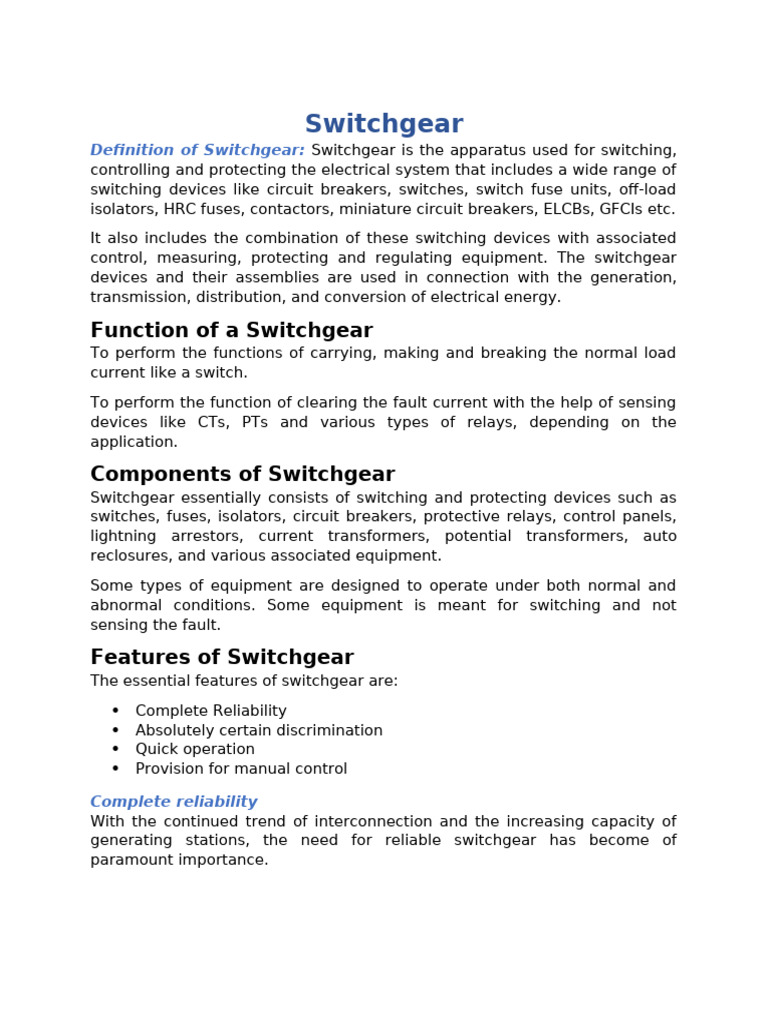 Contactor | PDF | Relay | Fuse (Electrical)
