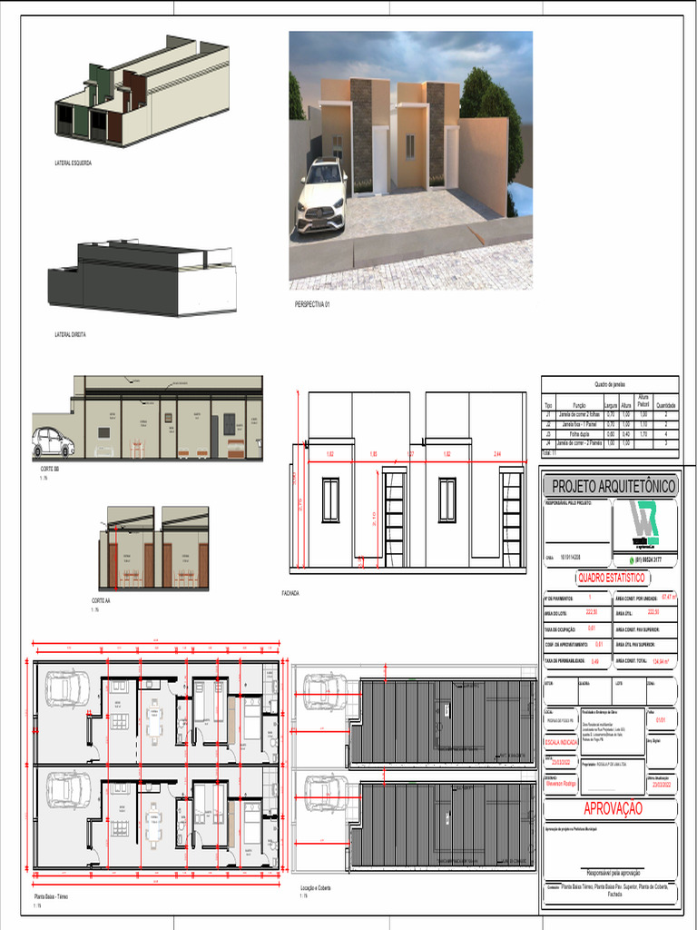 PROJETO ROSÁLIA Antigo - Folha - 1 - PRANCHA A1 | PDF