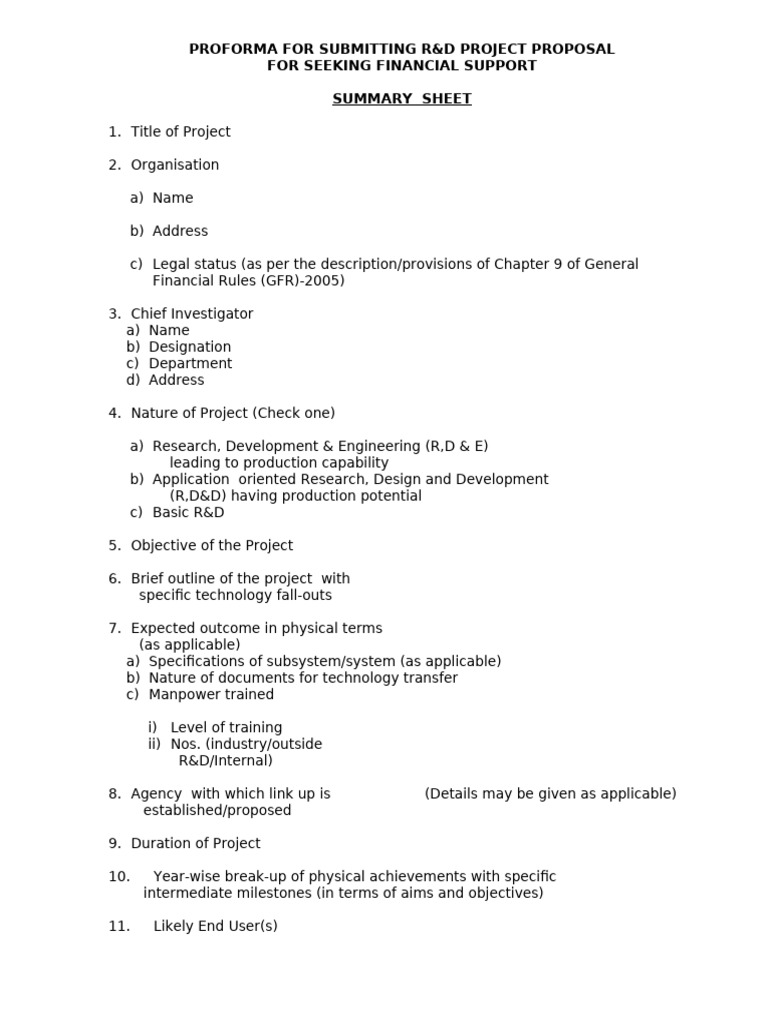 proposal format | PDF | Intellectual Property | Patent