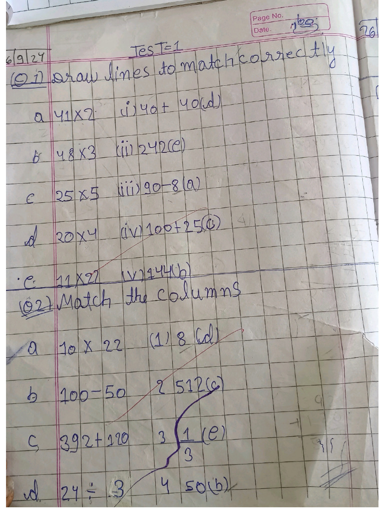 Mathematics Question 3rd Class | PDF