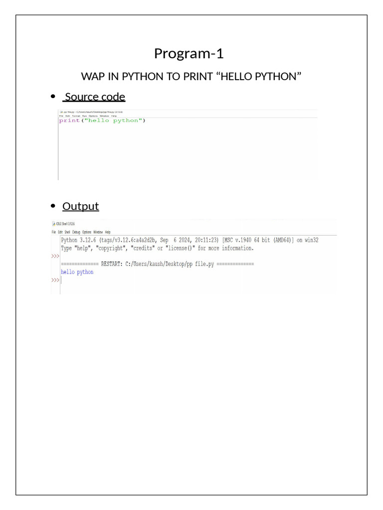 Python Programming Examples and Codes | PDF