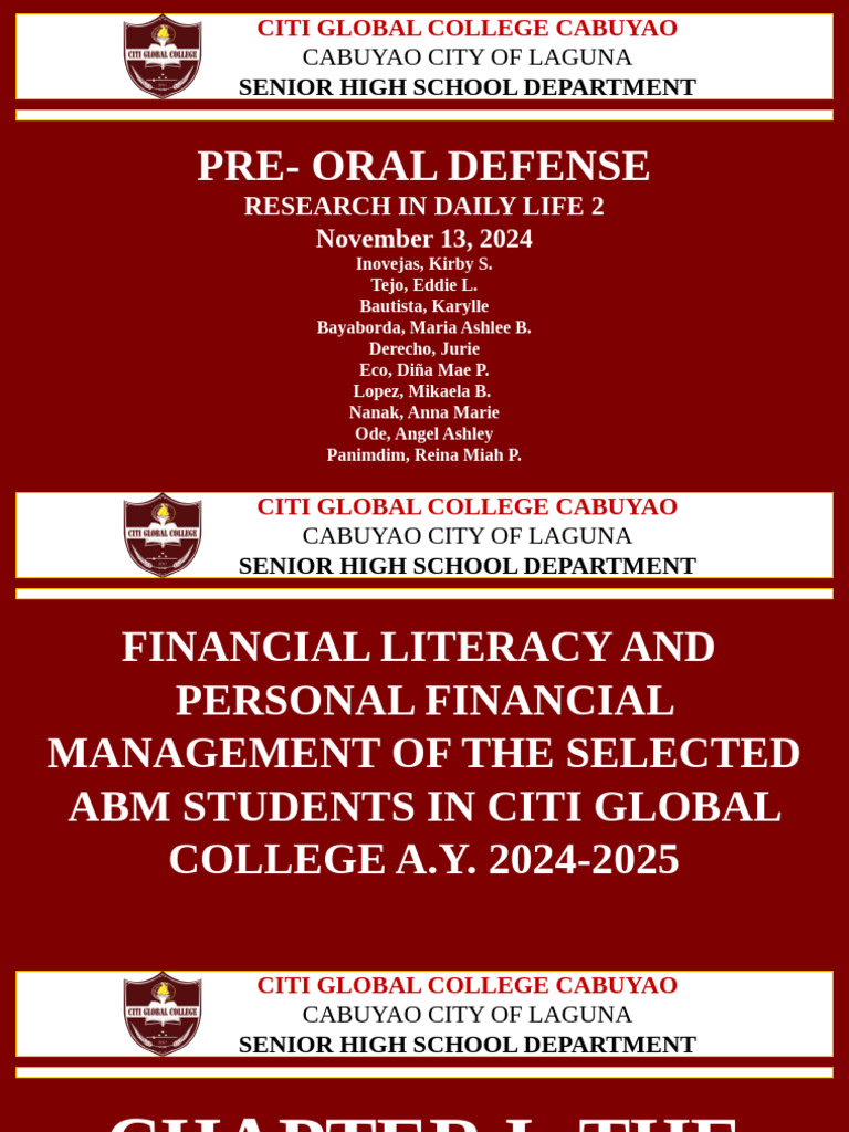 Pre Oral Defense PPT Template | PDF | Attitude (Psychology) | Sampling ...