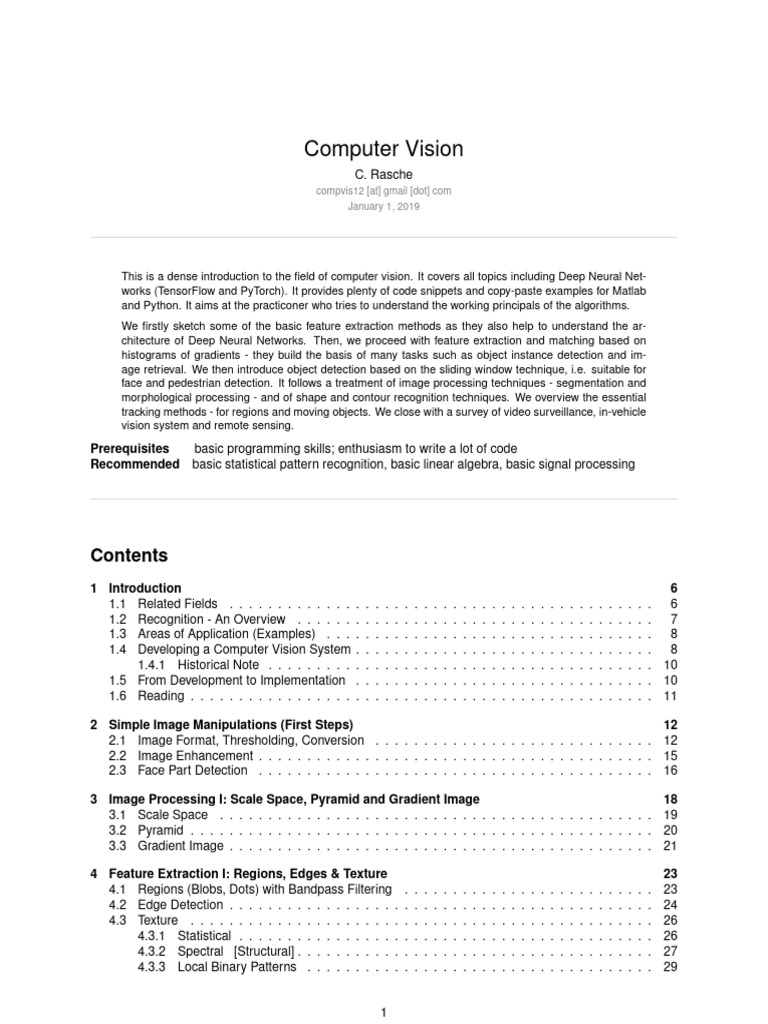 CV2019 | PDF | Computer Vision | Computing