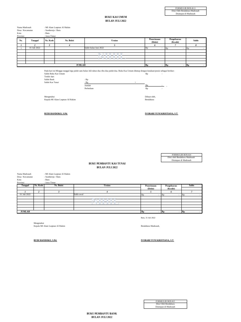 Bku Bos THP 2, Ta 2022 Fix | PDF