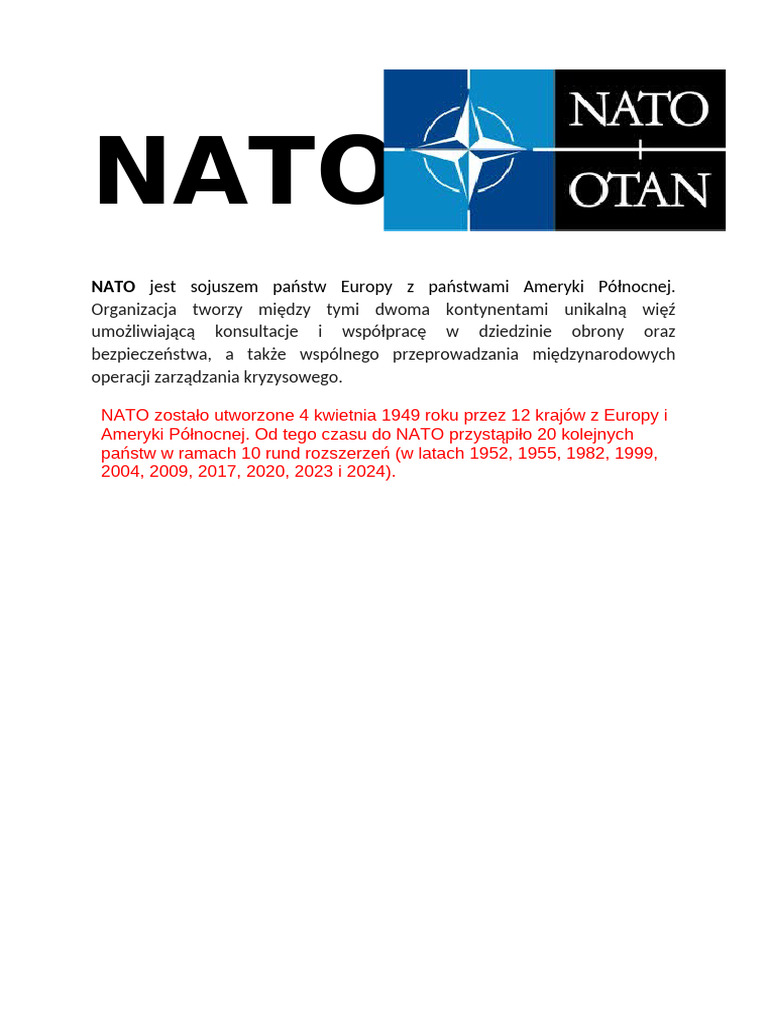 NATO | PDF