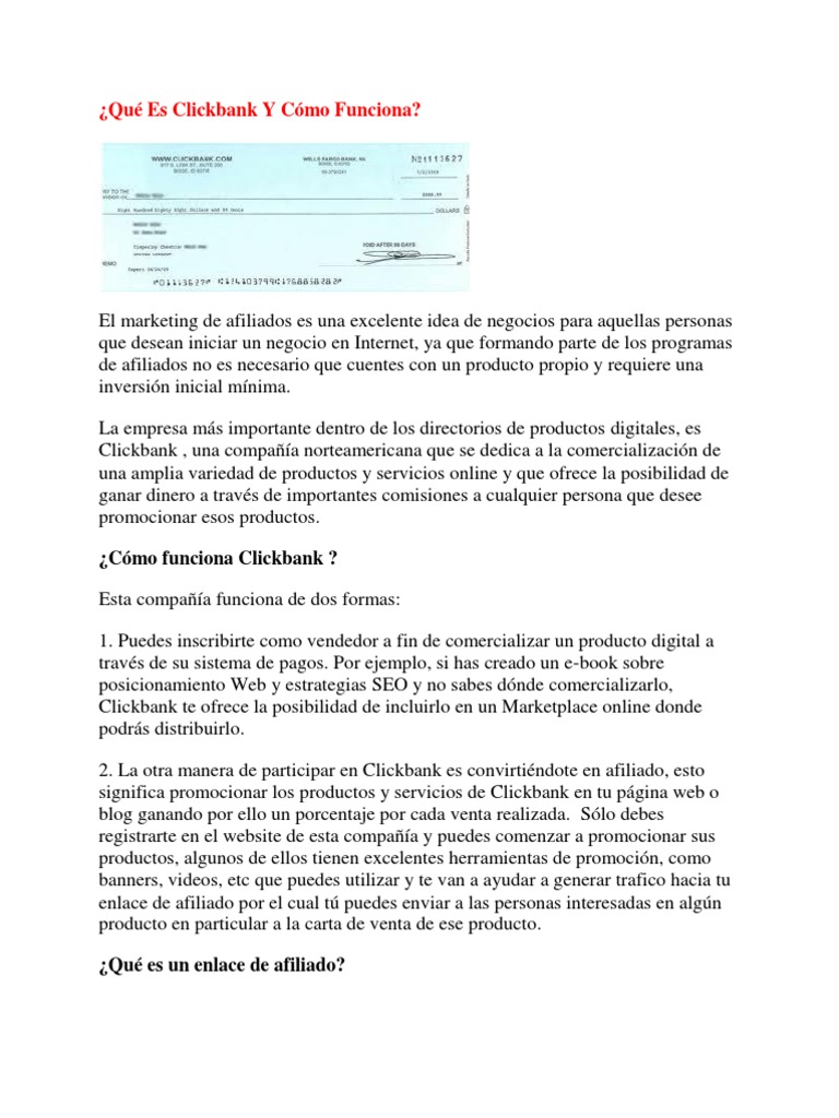 Clickbank: Guía Completa para Afiliados | PDF | Posicionamiento en ...