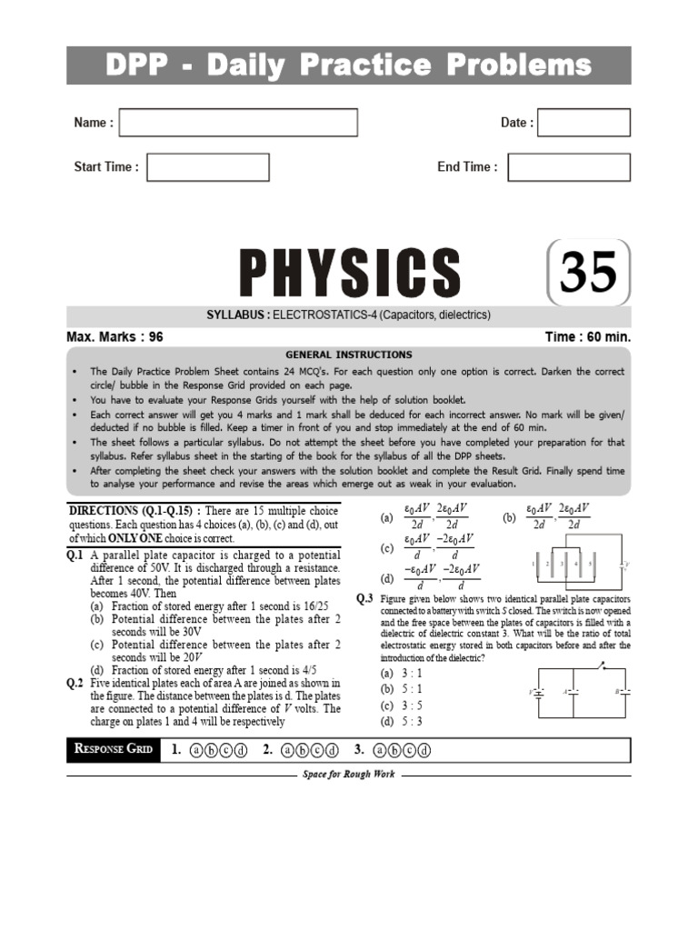 DPPS Neet Disha Physics Original - Part38 | PDF | Capacitor | Capacitance