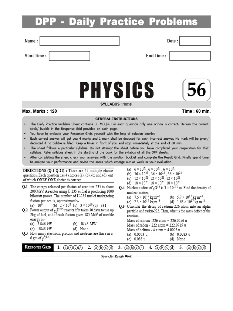 DPPS Neet Disha Physics Original - Part59 | PDF | Atomic Nucleus | Atoms