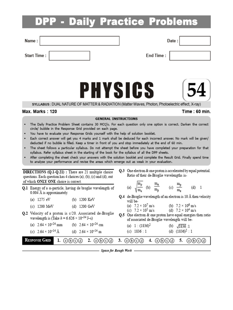 DPPS Neet Disha Physics Original - Part57 | PDF | Electron | Photoelectric Effect