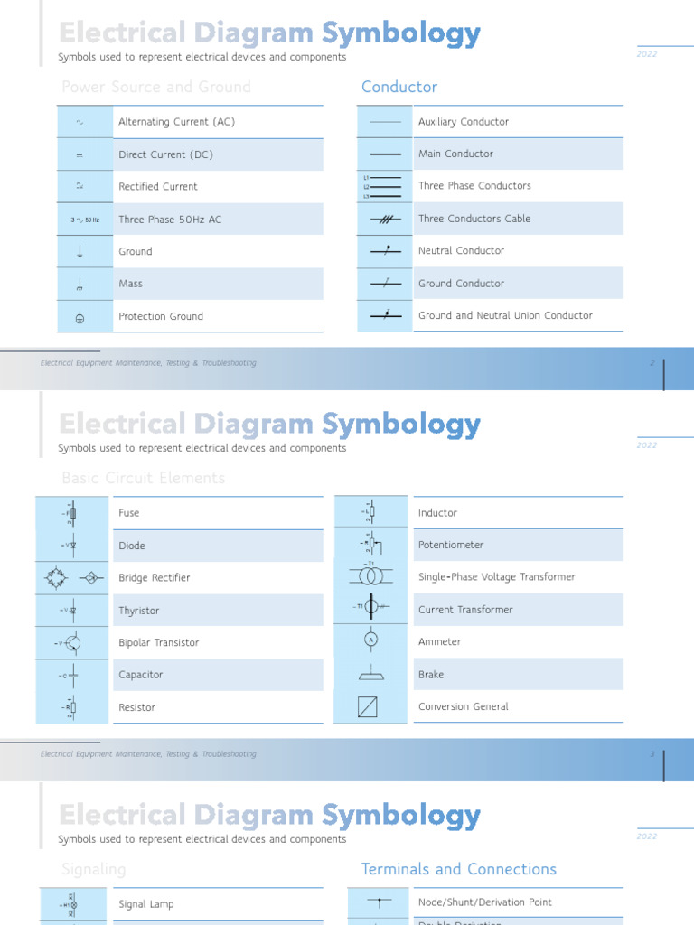 Electrical Schematic Diagram Symbology | PDF | Relay | Switch