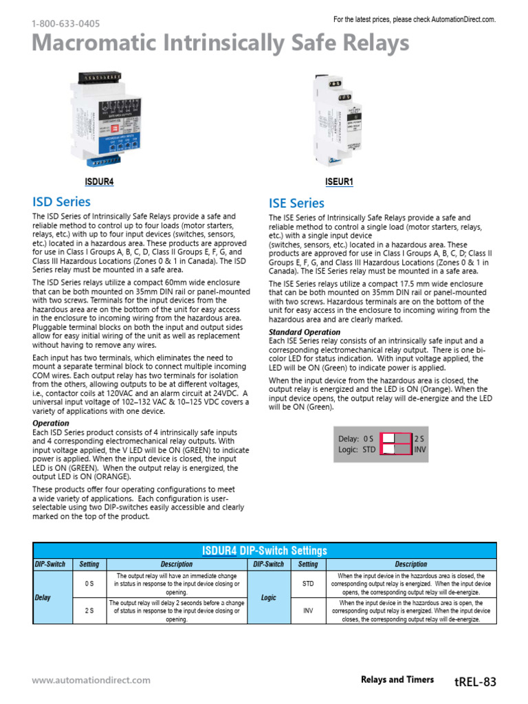 isdiserelays | PDF | Relay | Switch