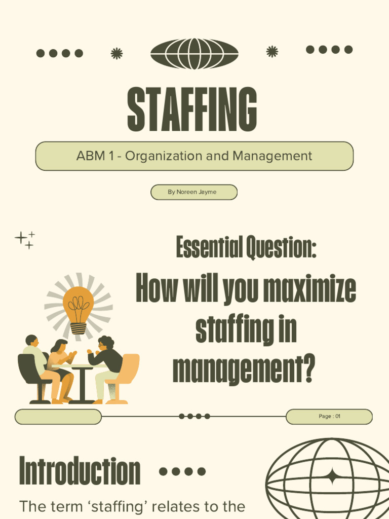 ABM 1 - Staffing | PDF | Performance Appraisal | Employee Relations