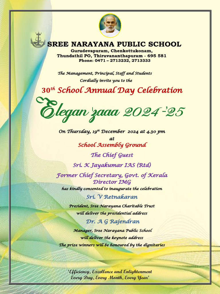 Annual Day Invitation 2024 | PDF