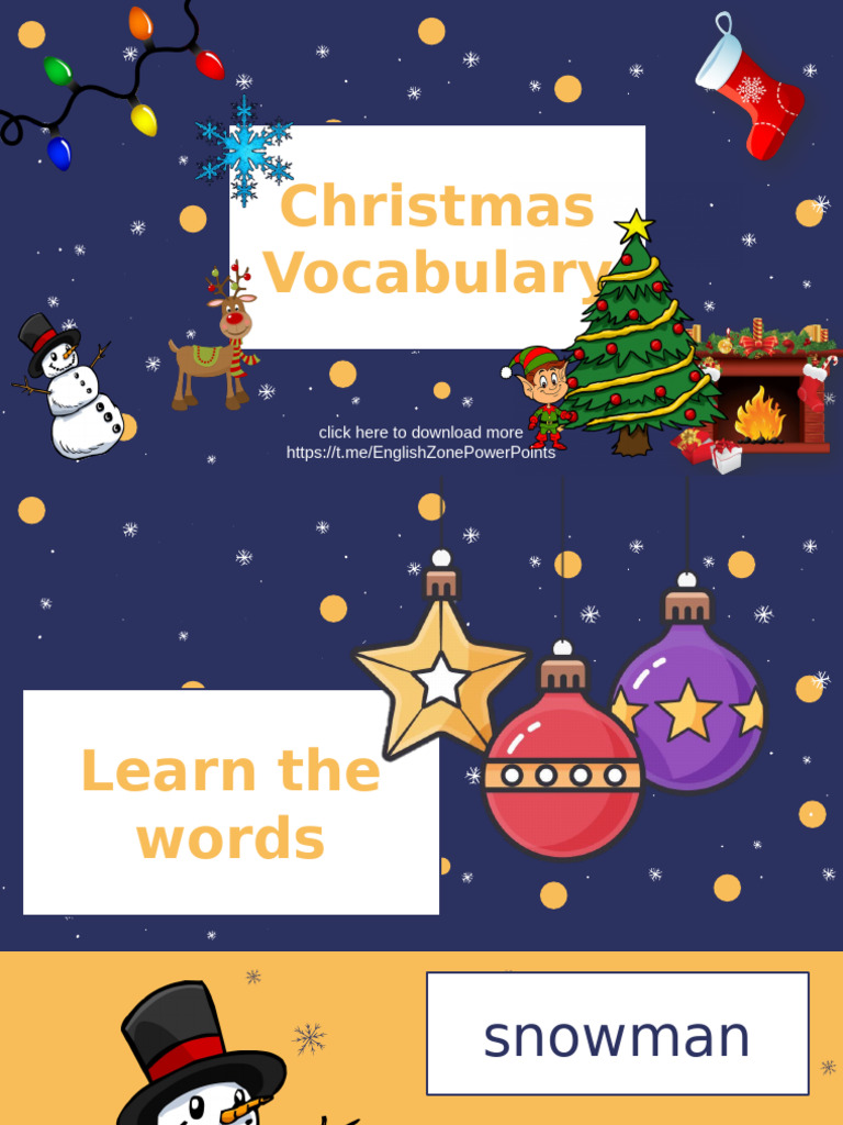 Christmas Vocabulary | PDF