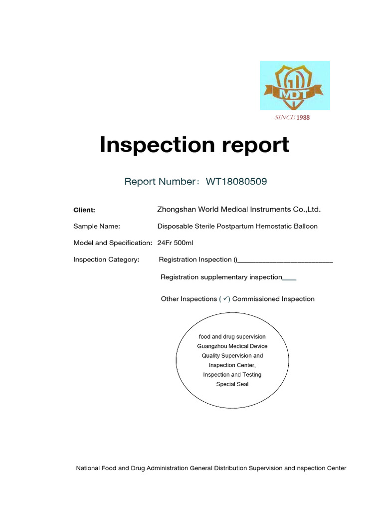 Postpartum Hemostatic Balloon Biocompatibility Test Report - FINALDOC ...