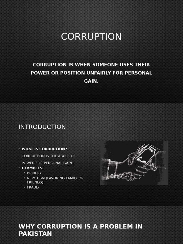 Corruption | PDF