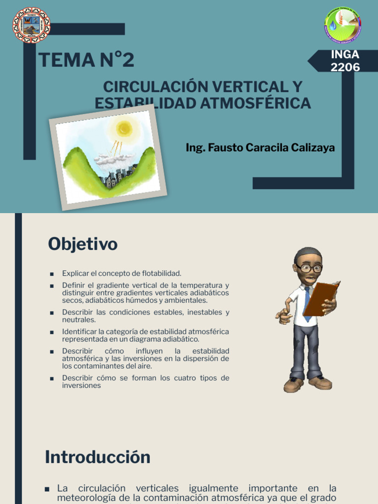 Tema N-2 Circulaci-n Vertical y Estabilidad Atmosf-rica.pptx | PDF | Herida | Vapor de agua
