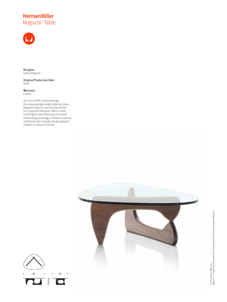 Noguchi Table: Iconic 20th-Century Design | PDF