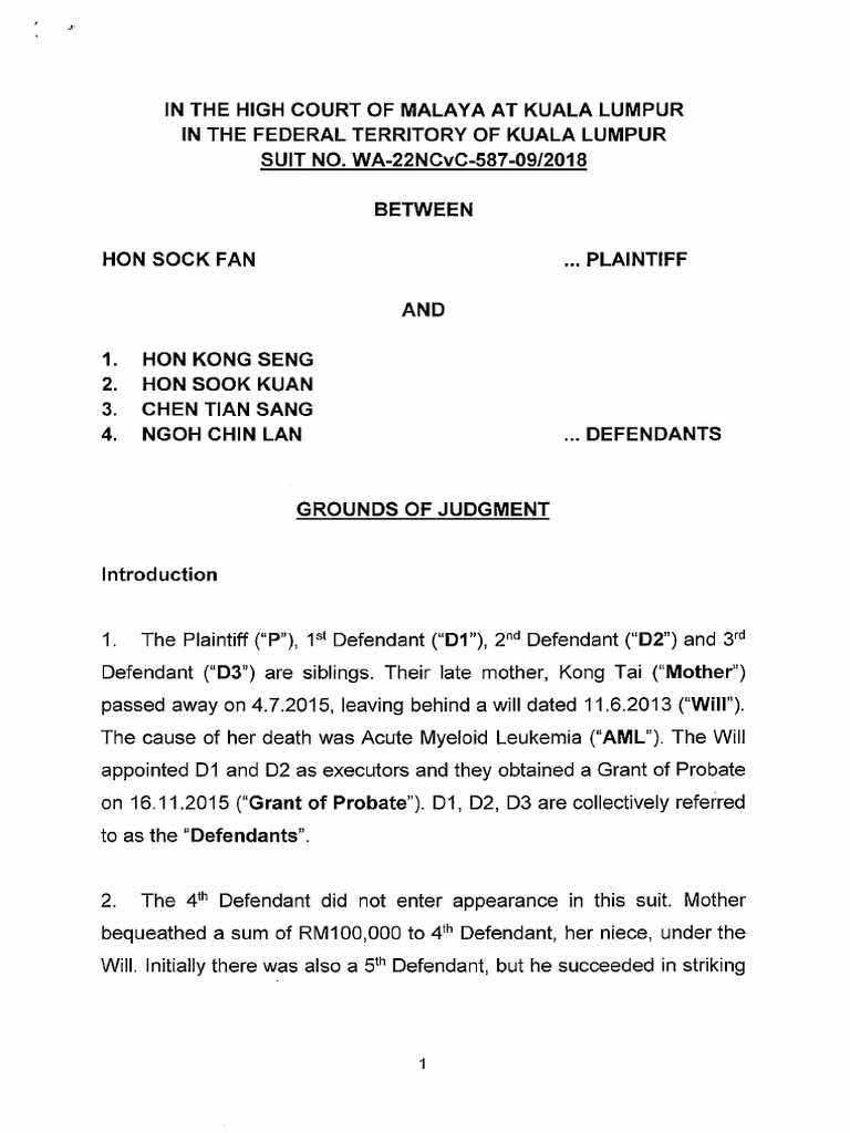 11533_goj Hock Son Fan v Hon Kong Seng & 3 Ors | PDF