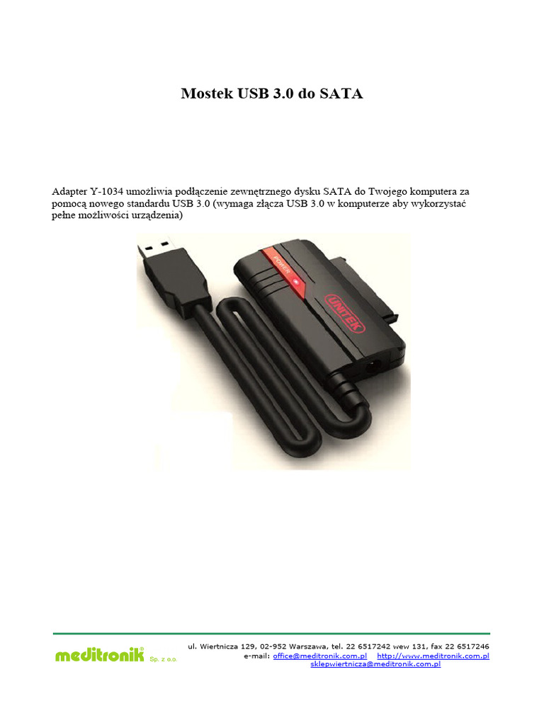 Unitek Usb-30-Mostek-Sata | PDF