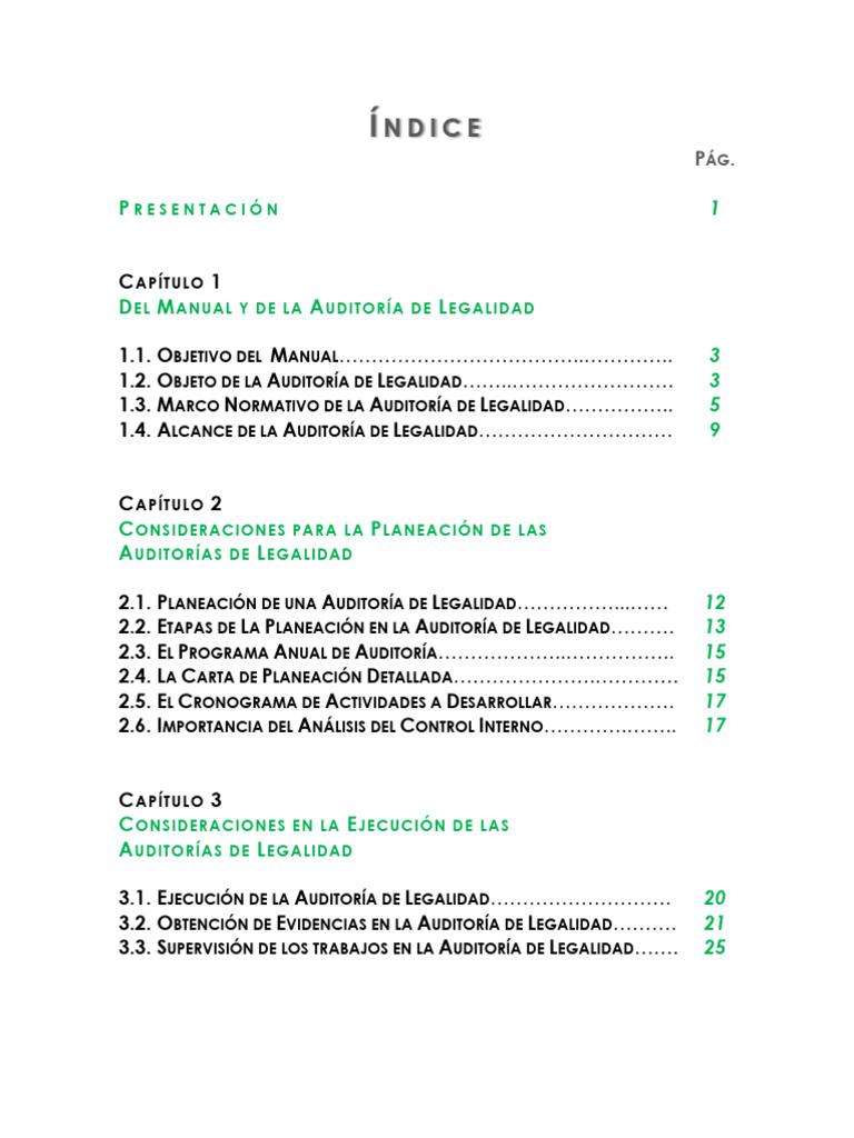 Ndice: Resentación | PDF | Auditoría | Contralor