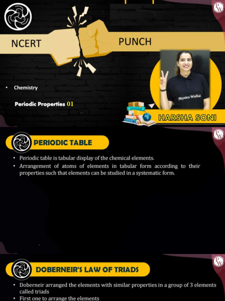 Periodic Classification 01 _ NCERT Discussion Notes __ Arjuna JEE 2.0 ...
