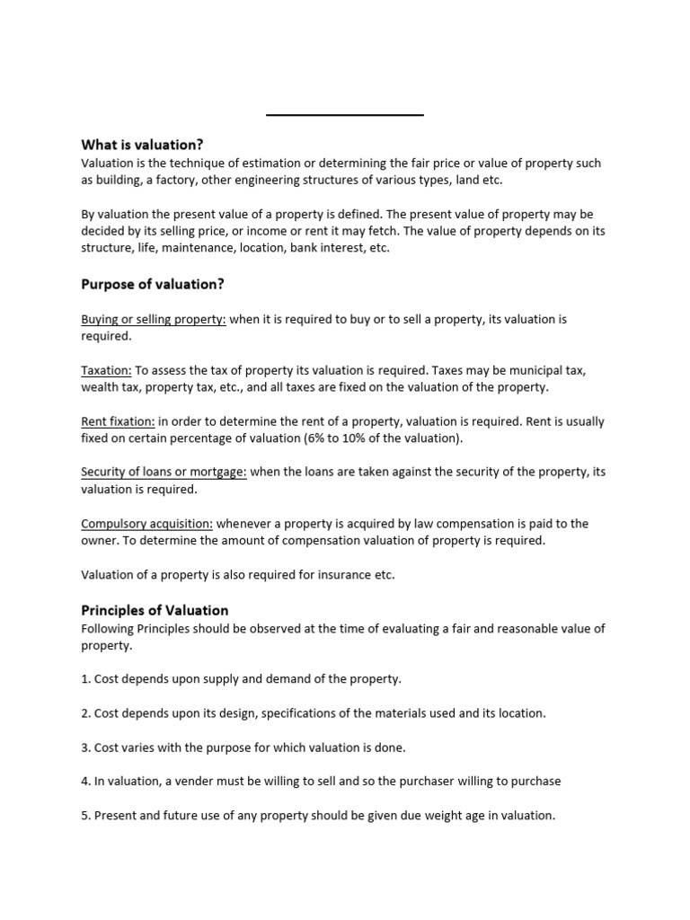 Valuation of Properties | PDF | Real Estate Appraisal | Depreciation