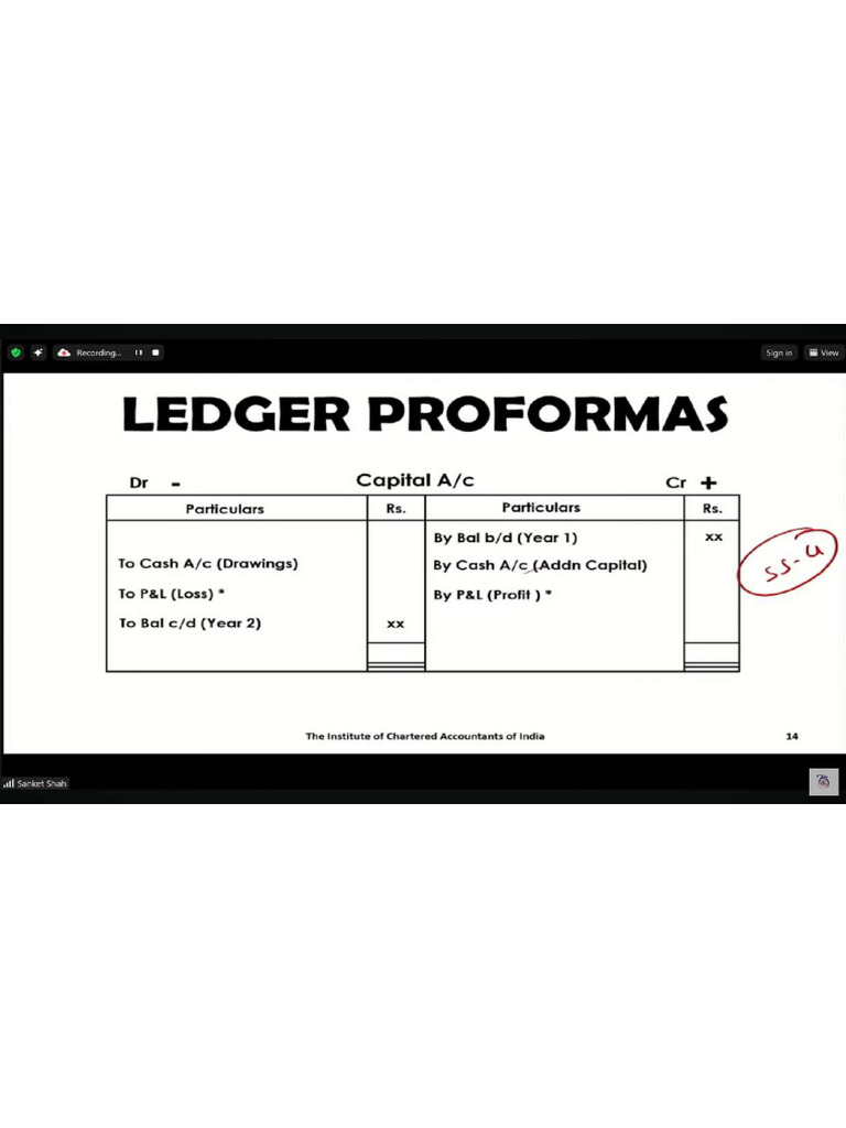 Ledger proforma | PDF