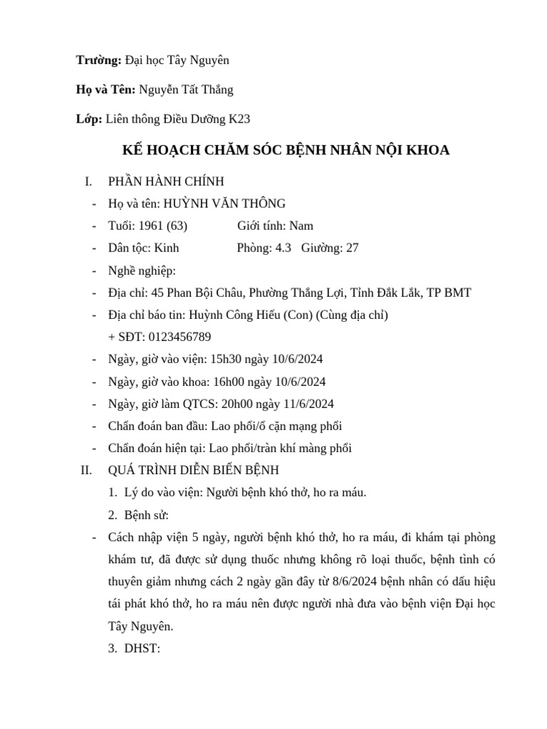 MẪU KHCS DHTN | PDF