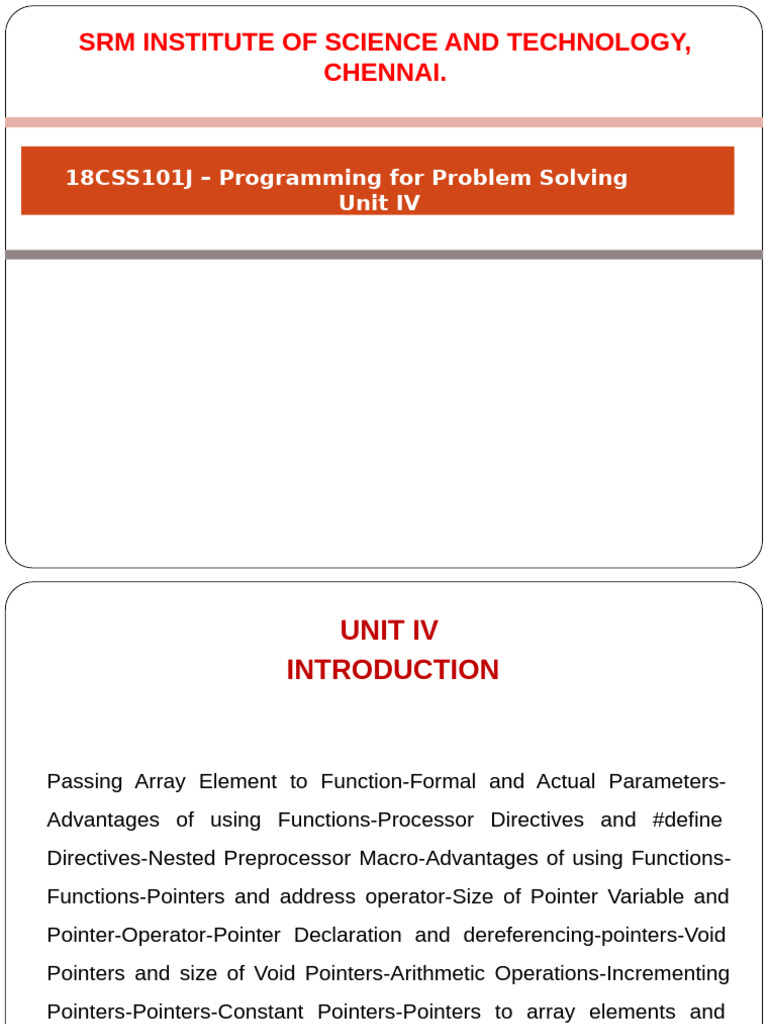 Unit 4 1 Pdf Pointer Computer Programming Parameter Computer 3768