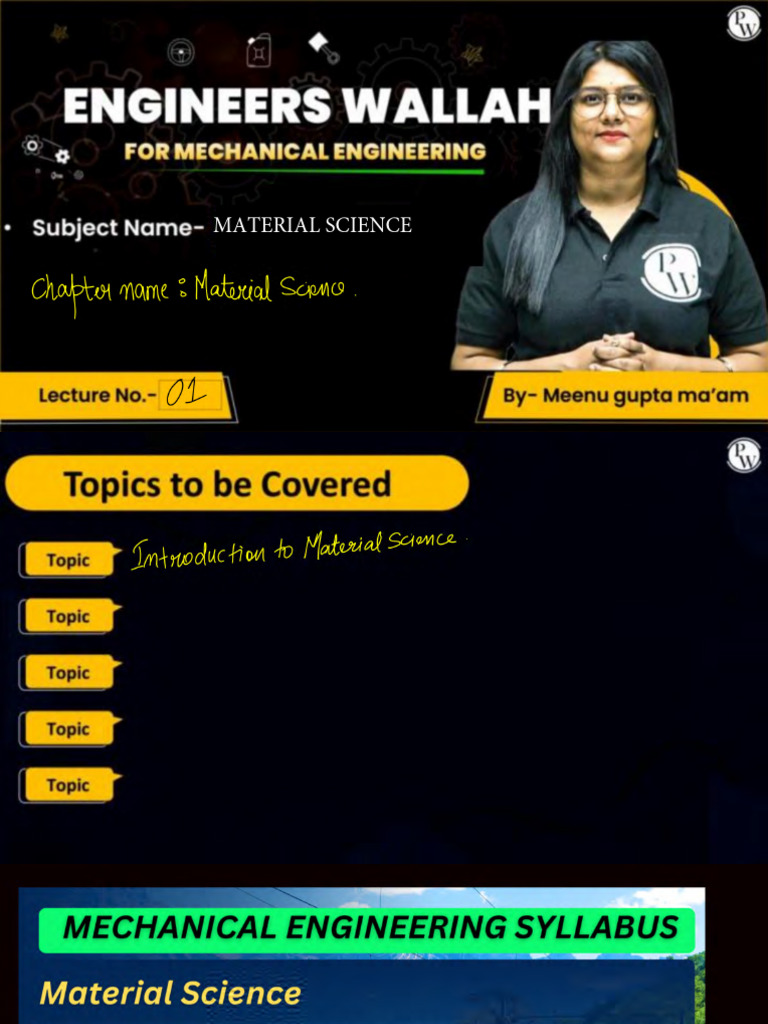Material Science 01 _ Class Notes | PDF