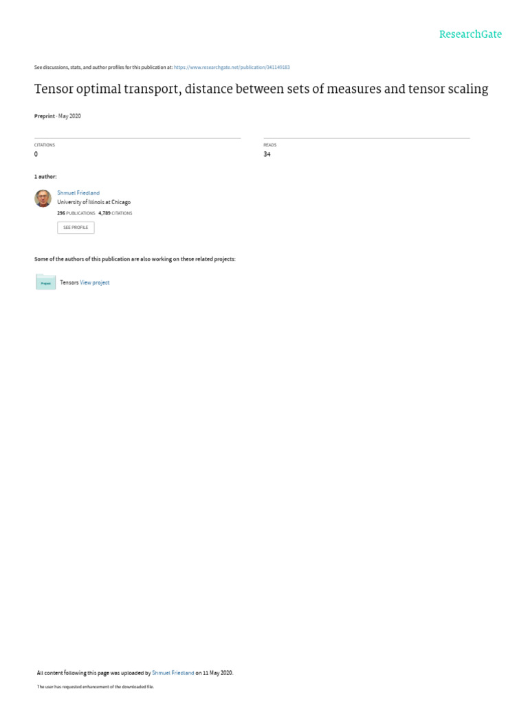 Tensor_optimal_transport_distance_between_sets_of_ | PDF | Matrix ...