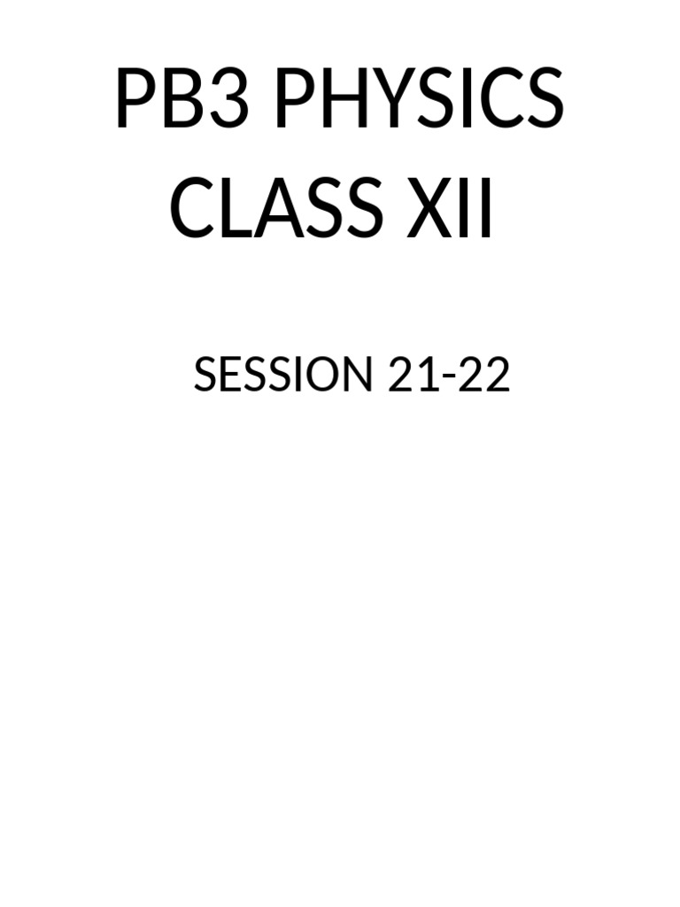 Physics-Ms - Term2 Class Xii | PDF | Diffraction | Photoelectric Effect