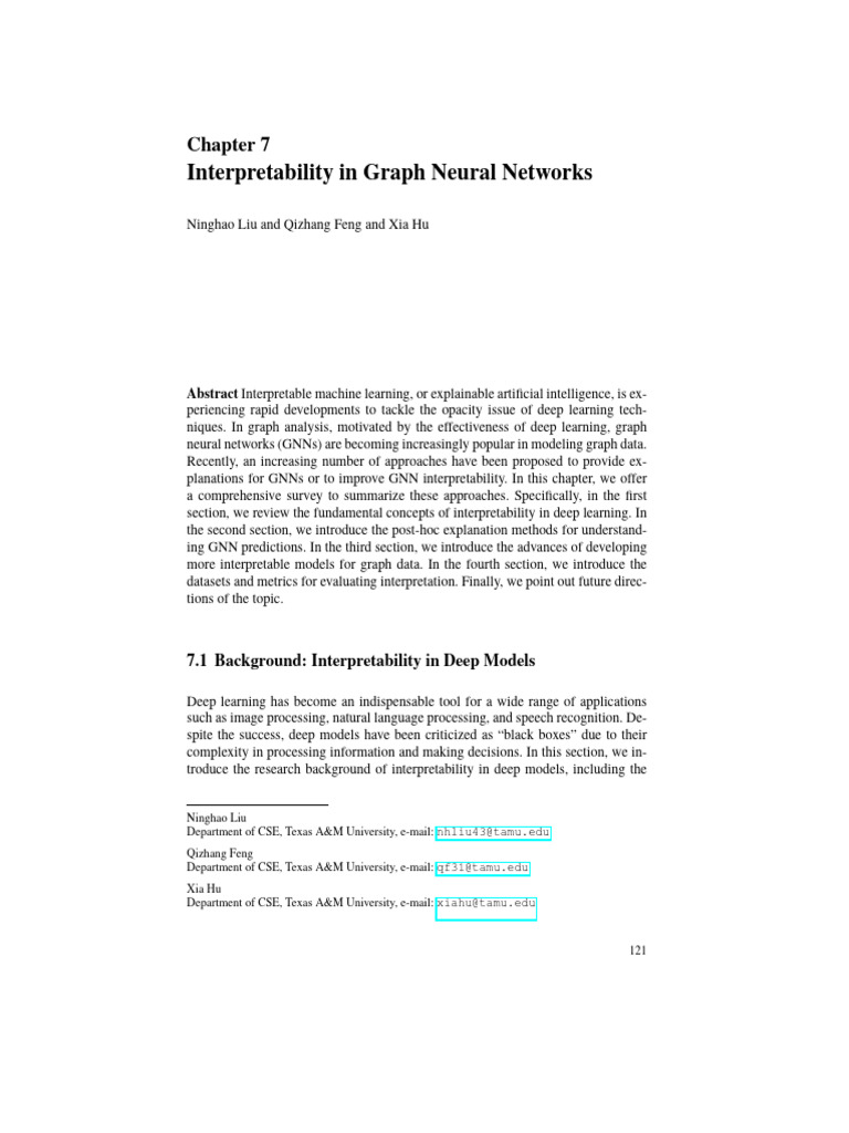 GNN Foundations Frontiers and Applications Chapter7 | PDF | Applied Mathematics | Artificial ...